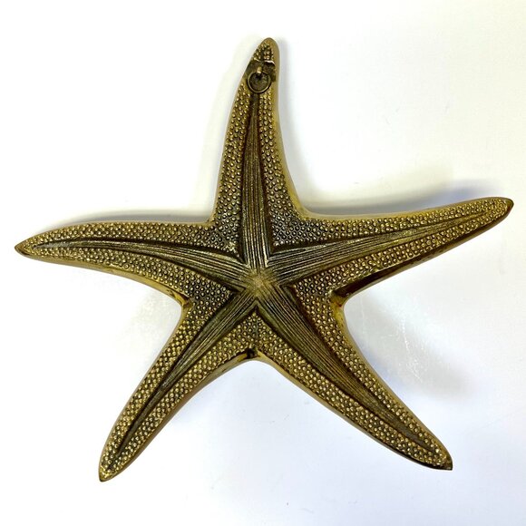 Made in Korea | Art | Large Brass Starfish Sculpture Vtg Nautical ...